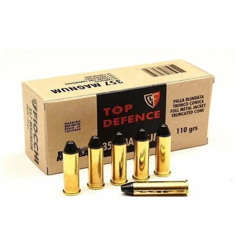 Munição Fiocchi 357 MAGNUM FMJTC BLACK MAMBA 110gr – Cx 50 - Delux Armas